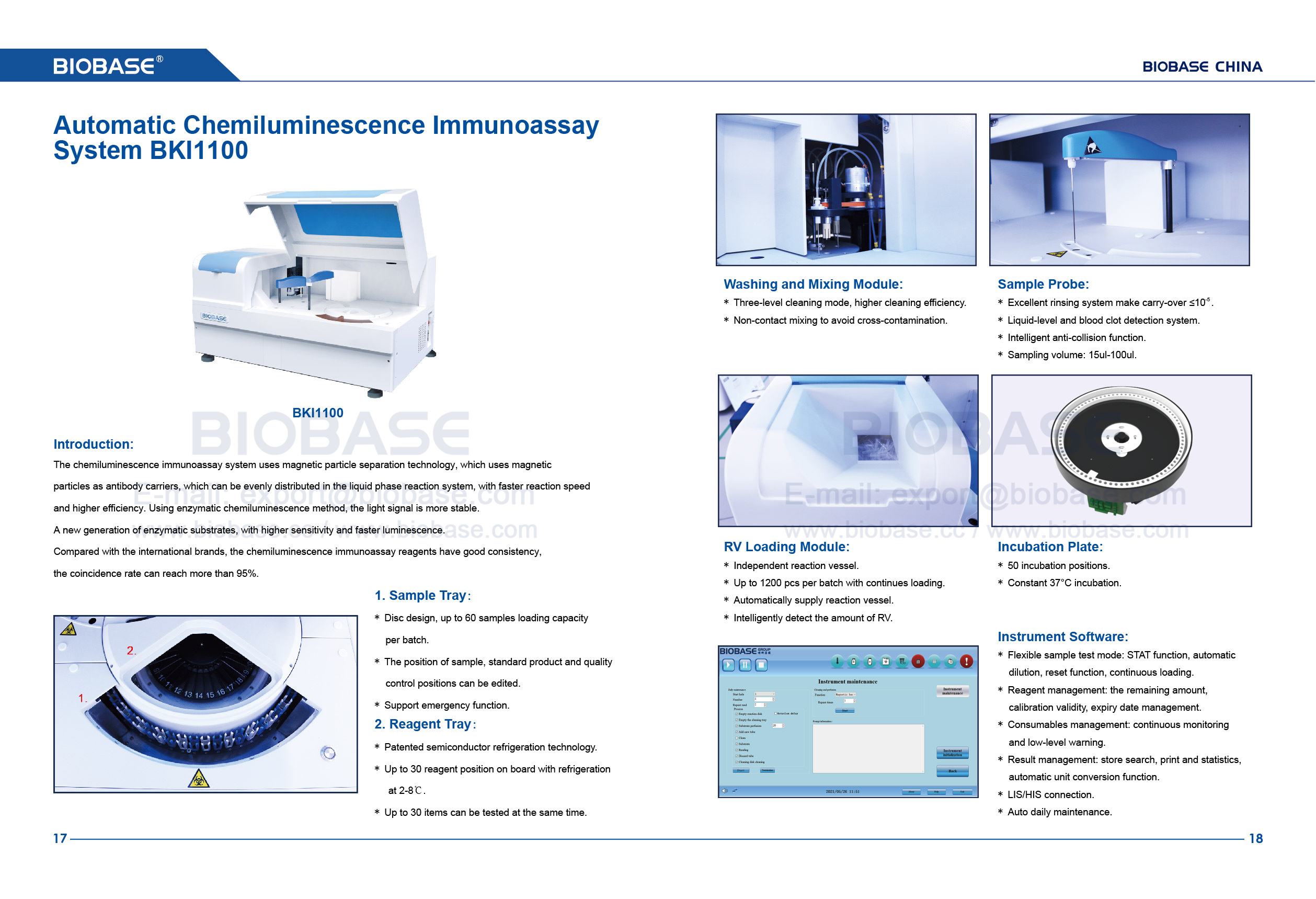 Automatic Chemiluminescence Immunoassay System - Buy BIOBASE
